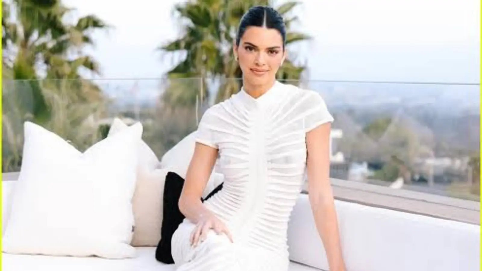Kendall Jenner Shows Up In A Skeletal Bodycon Dress At Coachella
